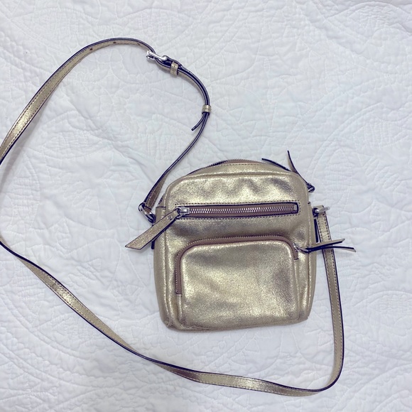 Bags | Gold Mini Shoulder Bag | Poshmark